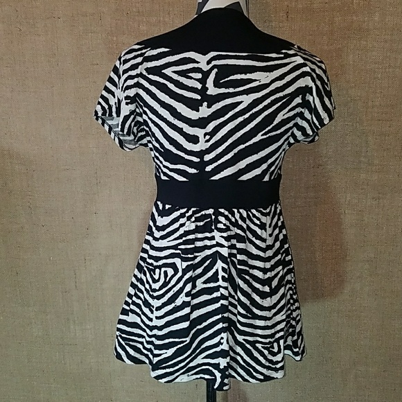 MICHAEL Michael Kors | Tops | Michael Kors Zebra Pattern Top | Poshmark